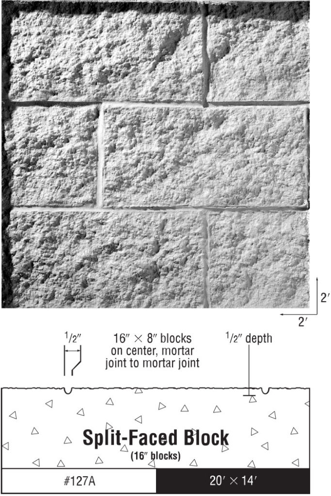 #127A Split-Face Block - Scott System